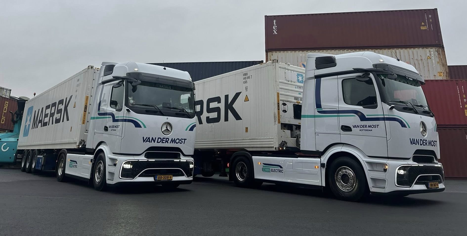 Twee keer eActros 600 voor Van der Most Transport