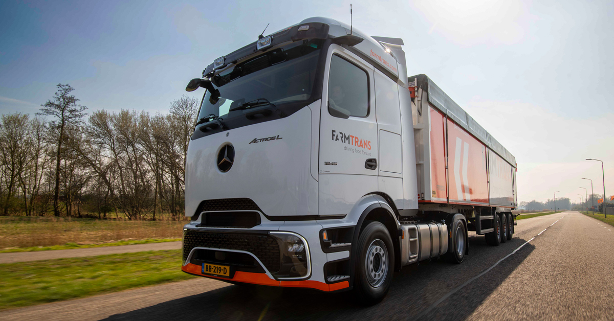 25 nieuwe Actros L trekkers met ProCabin voor Farm Trans